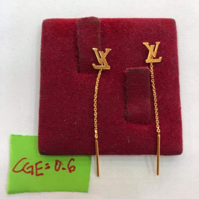 18K Saudi Gold Tic Tac Earrings Pawnable | Shopee Philippines