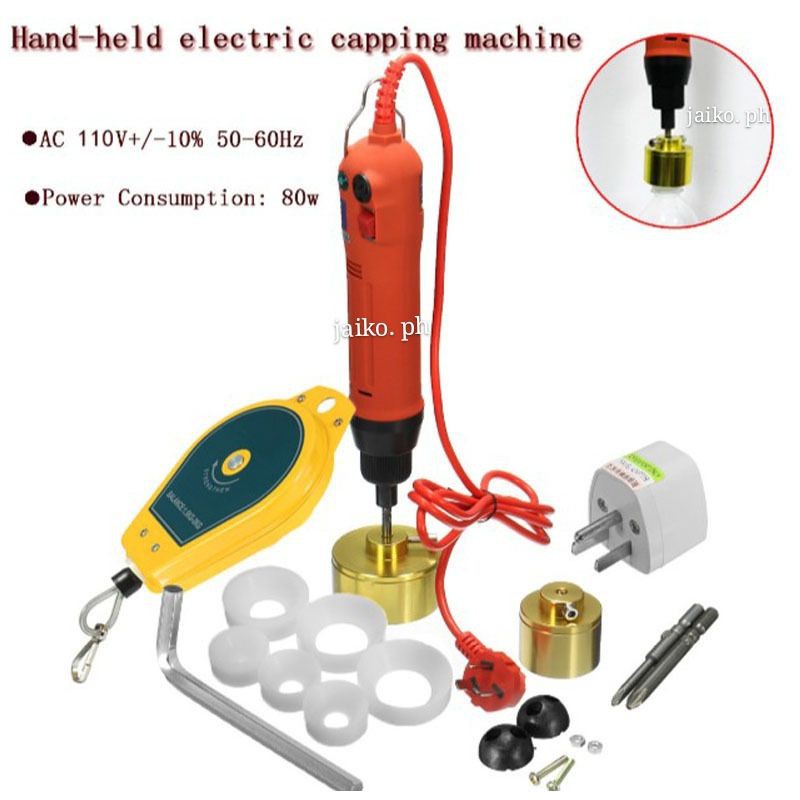 10-50MM HandHeld Electric Capping Manual Bottle Cap Sealing Sealer ...