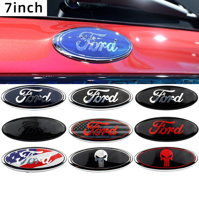 7 Inch Ford Logo Badge Front Rear Emblem Sticker For F150 F250 Explorer ...