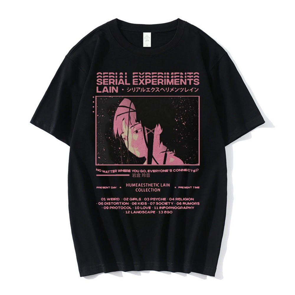 Anime Serial Experiments Lain Oversized T-Shirt Unisex Iwakura Manga ...