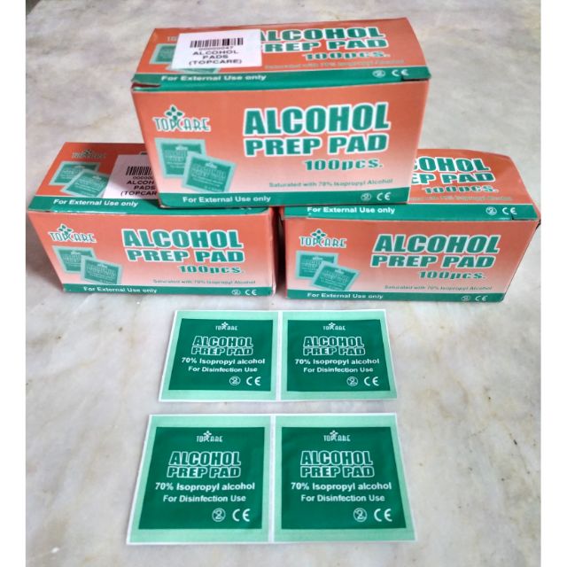 FIRST AID - 4 PCS. 70% ISOPROPYL ALCOHOL PAD | Shopee Philippines