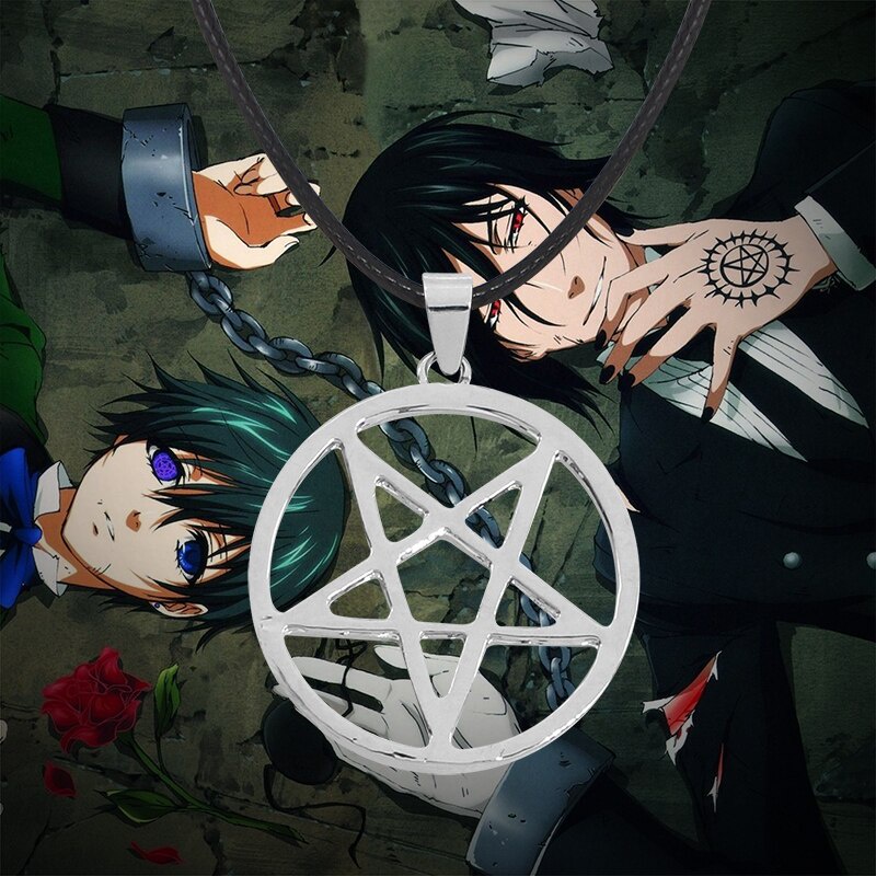 Movie HOT Kuroshitsuji Jewelry Chain of Five- Wings Star Star Star ...