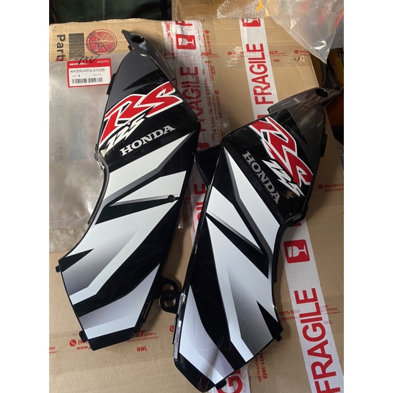 Legshield for Xrm Rs125(MAINPIPE COVER)(sold as set) | Shopee Philippines