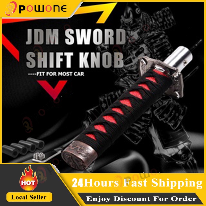 Universal Katana Sword Shaped Car Gear Stick Metal Shifter Lever Shift ...