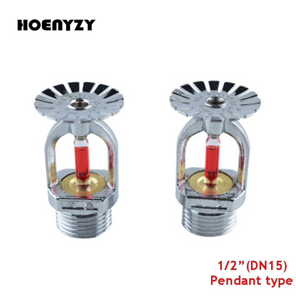 High Quality 5Pcs 1/2 Inch DN15 Brass Pendent Type Fire Sprinkler Head ...