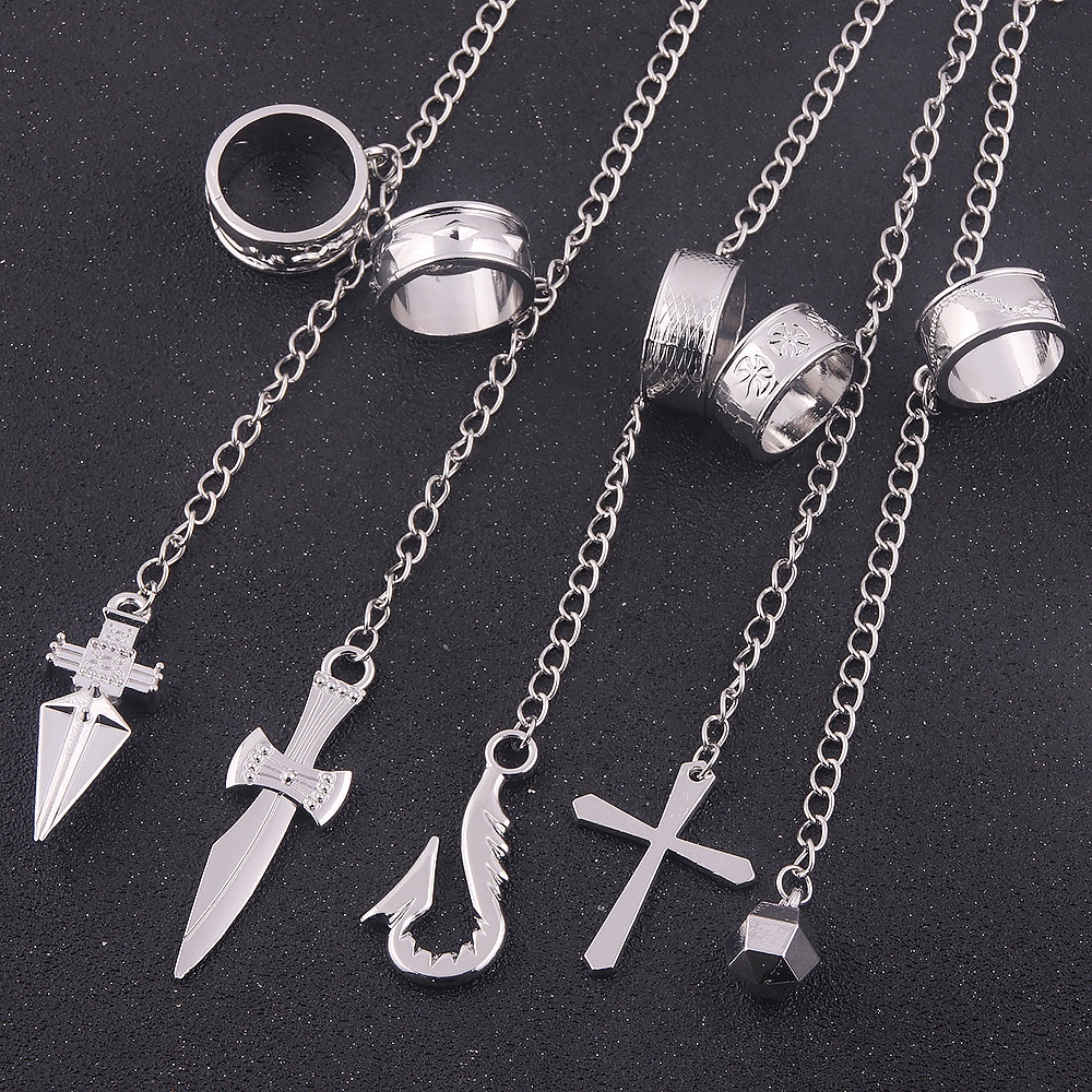 Full-time hunter bracelet Kurapika five-finger chain Cos jewelry anime ...