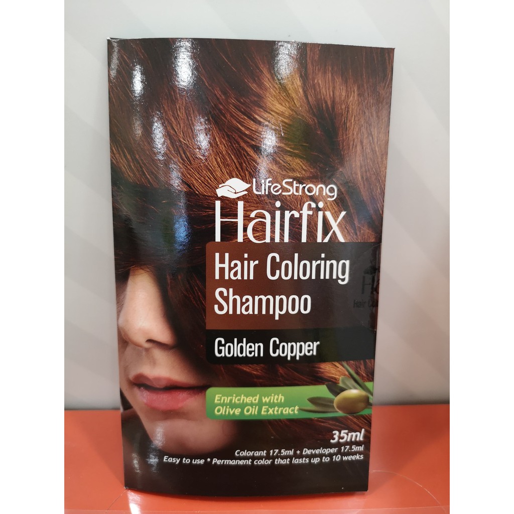 Hairfix Hair Coloring Shampoo Hair Color 35ml | Shopee Philippines