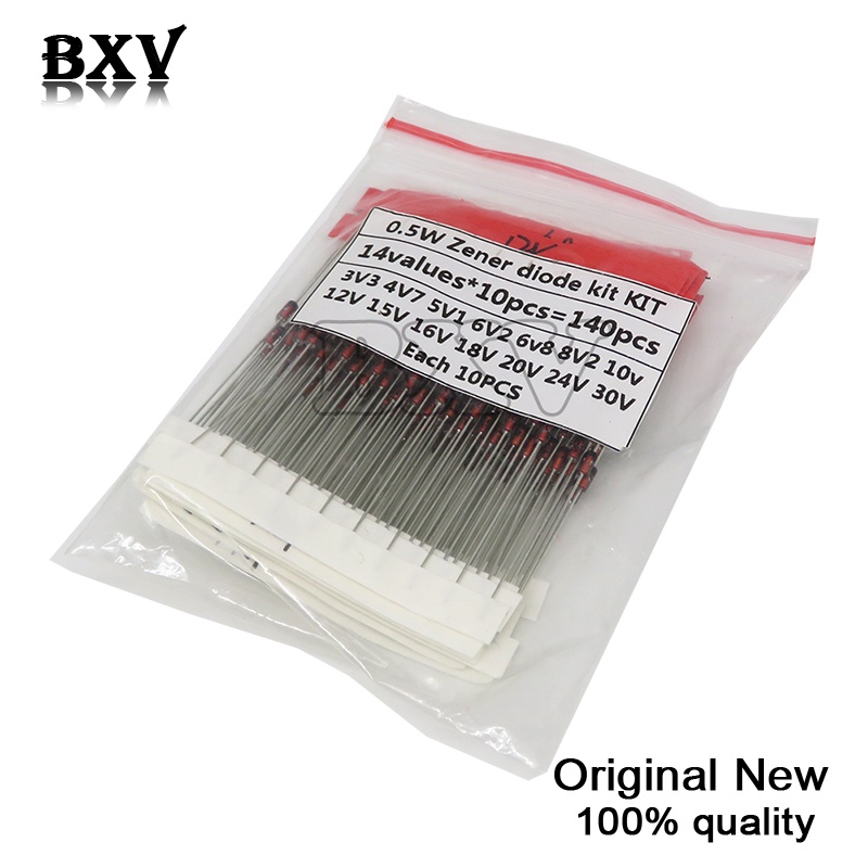 1/2W 0.5W Zener Diode 3.3-30V Assorted Assortment Set New Electronic Diy Kit 14Values*10pcs ...