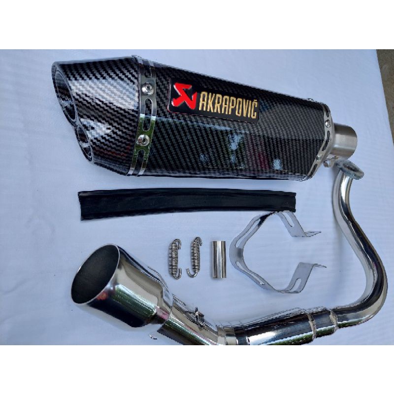 HONDA CLICK 125/150 SC PROJECT / AKRAPOVIC DUAL HOLE MUFFLER SET ( FULL ...