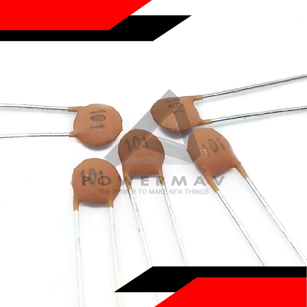 5pcs 100pf ceramic capacitor 50V 100 pf 101 Ceramic Capacitor 50v 100pf ...