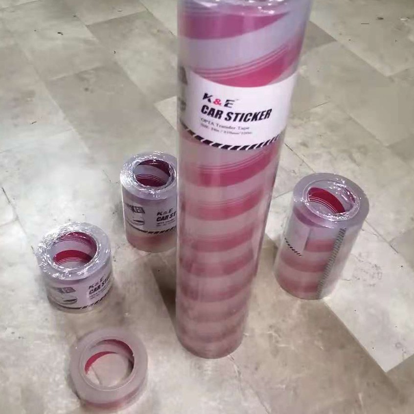 K&E STICKER TRANSFER TAPE CLEAR 2''/4''/6''/8''/24'' x100m &application ...