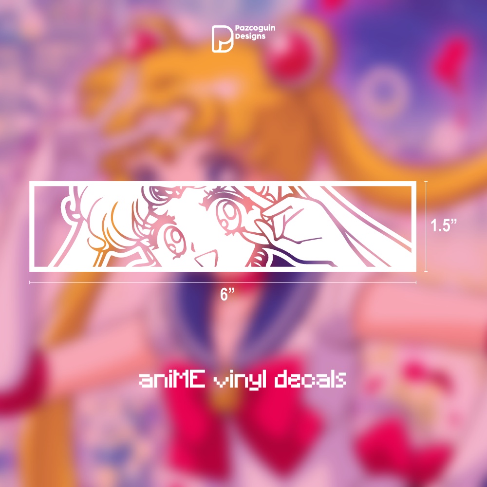 AniME Waifu Vinyl Stickers/Decals Sailor Moon Usagi | Shopee Philippines