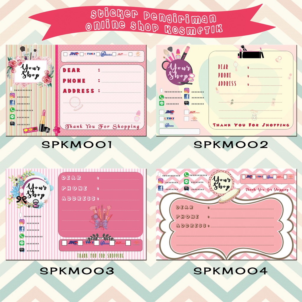 Online SHOP Cosmetic Shipping STICKER | Shopee Philippines