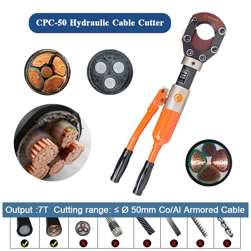 Ready Stock Hydraulic cable cutter CPC-50 Overall cable scissors Cuting ...