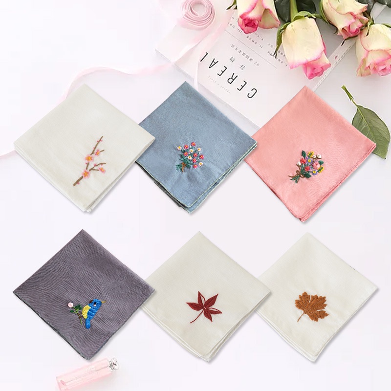 DIY Embroidered Handkerchief Material Package Self-Embroidery Handmade ...