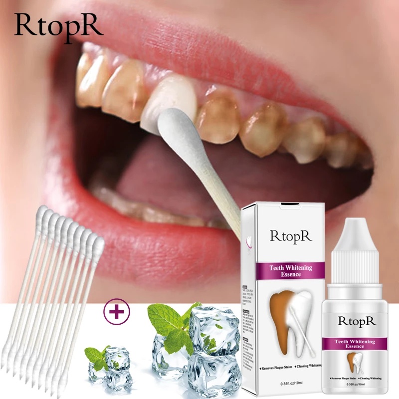 RtopR Teeth Whitening Essence Stains Yellow Teeth Treatment Smoke ...