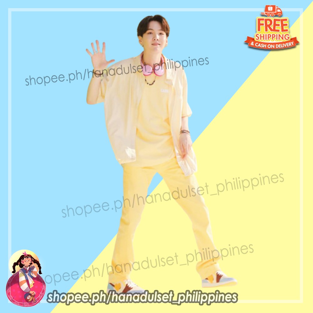 KPOP Bts 5 inches Standee ♥ Dynamite [Suga] pastel | Shopee Philippines