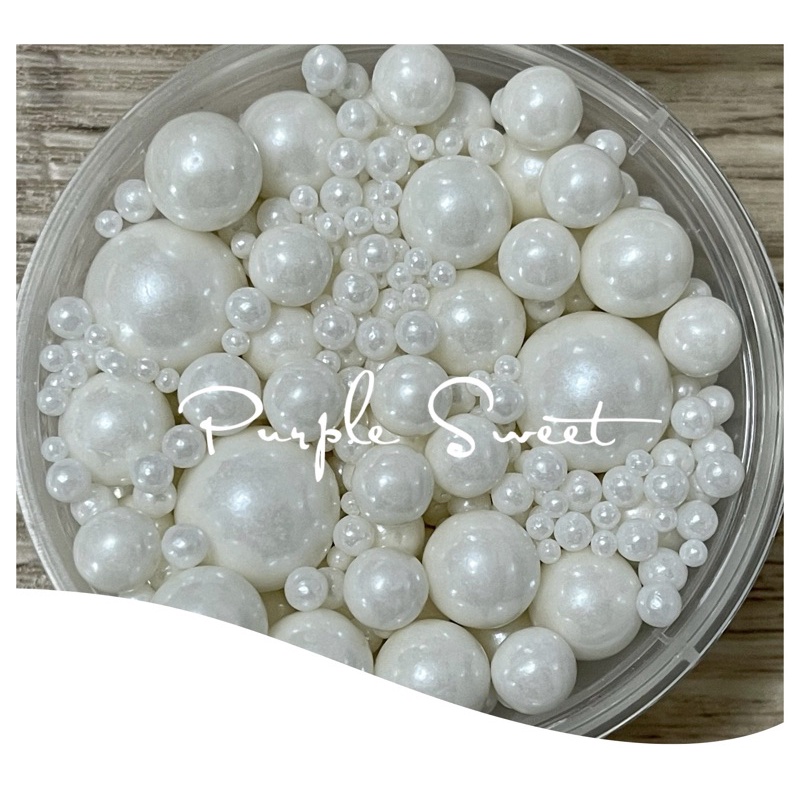 Edible Pearls in Mixed Sizes/Sugar Pearls/Candy Sprinkles for Cake ...