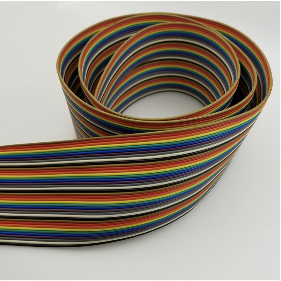 Rainbow cable Rainbow ribbon cable 60p 60 pin pitch 1.27mm per meter ...