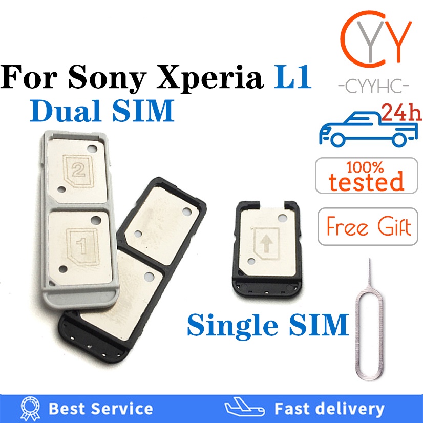 For Sony Xperia L1 G3311 G3312 G3313 Sim Card Adapter SIM Card Micro SD ...