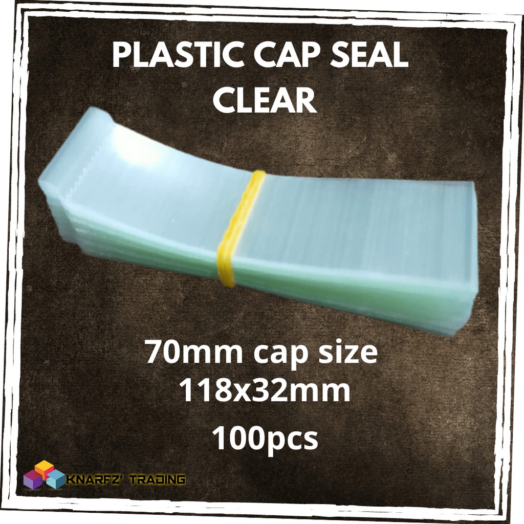 Shrinkable Plastic Cap Seal - Clear Sold by 100pcs per bundle | Shopee ...