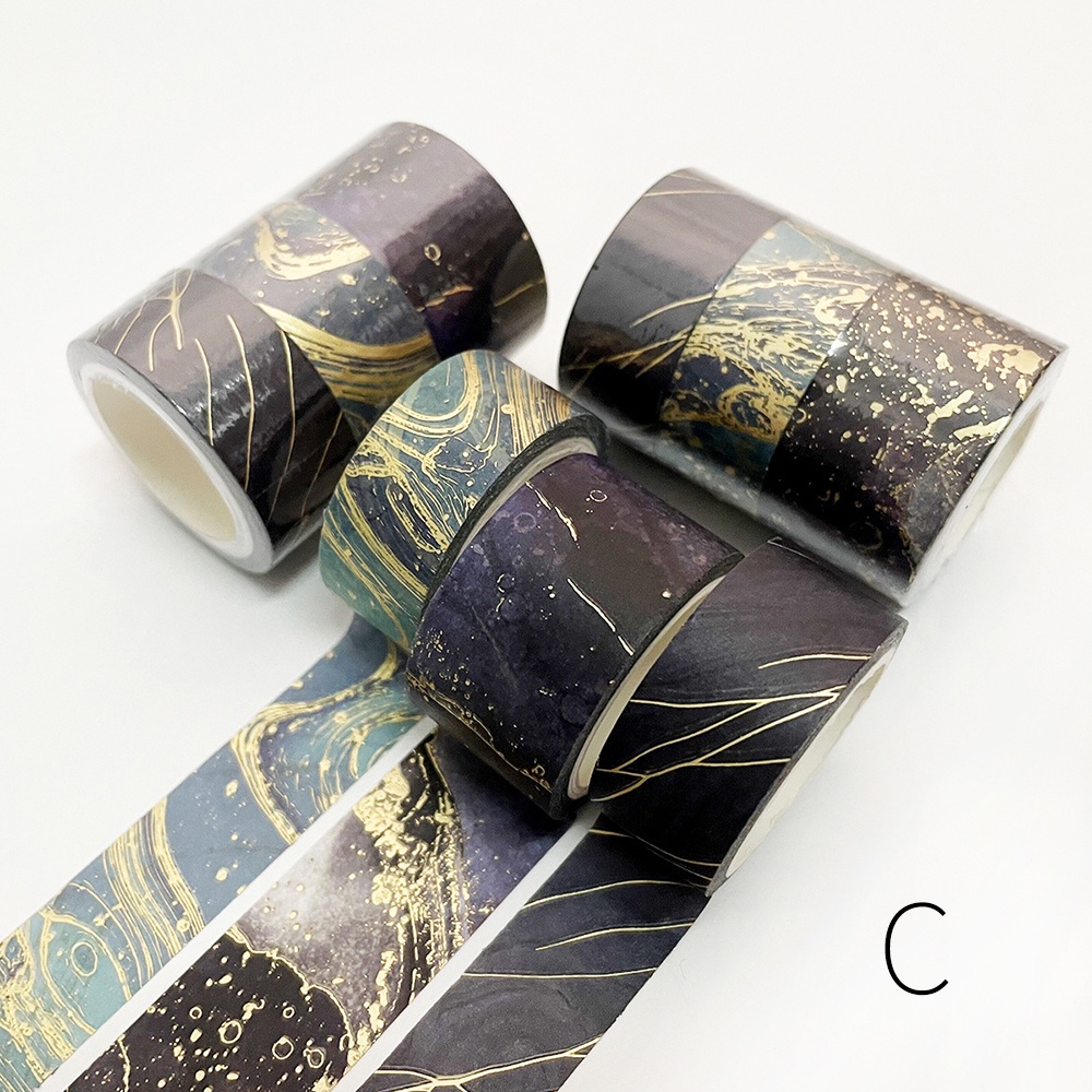3Pcs/set Bronze Geometry Pastal Washi Tape Plaid Masking Tape Colorful ...