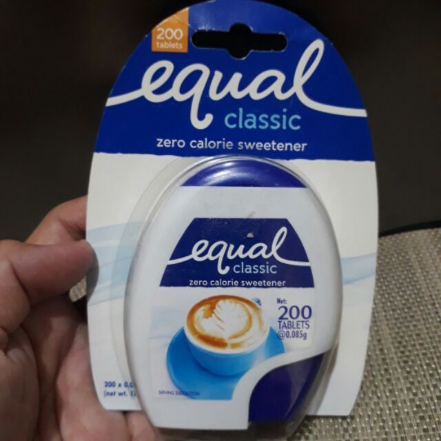 Equal Classic Zero Calorie Sweetener (200 tablets) | Shopee Philippines