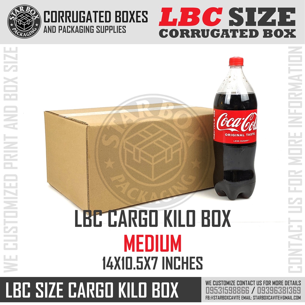 Starbox LBC Express Sizes Corrugated Cargo Shipping Boxes Packaging ...