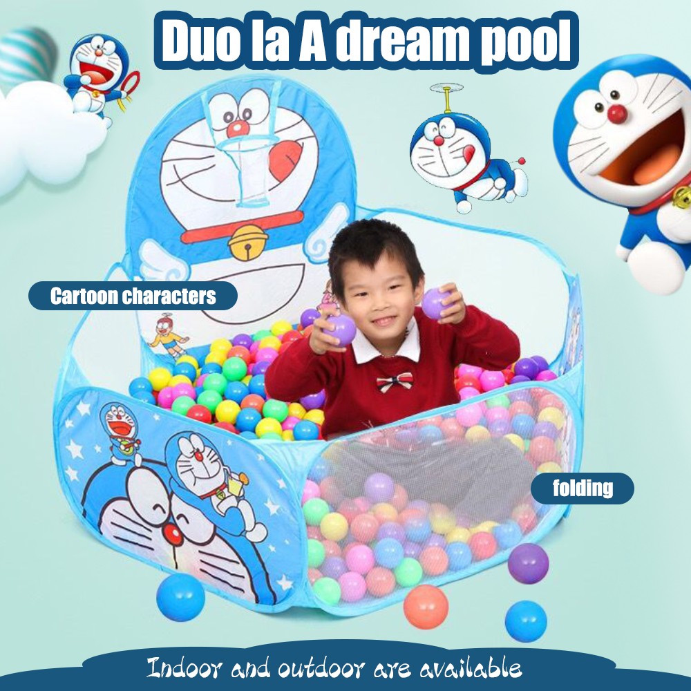 Children Ocean Ball Pool Kids Play Tent Doraemon Can Cast Basketball ...