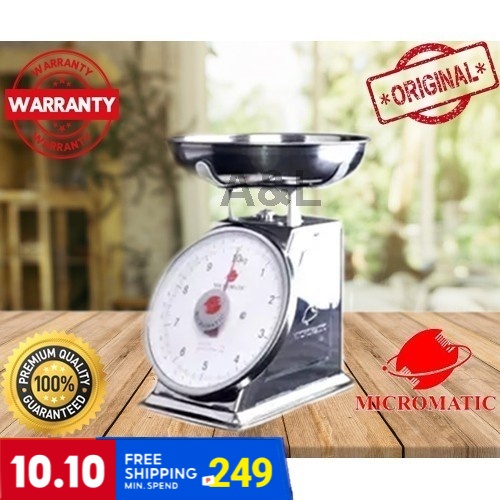 10kg Micromatic Stainless Dial Scale Weighing Scale MSS-10SB (Timbangan ...