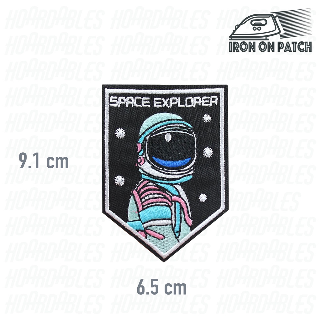 Space Explorer Astronaut Iron On Sew DIY Decor Embroidered Patch Badge ...