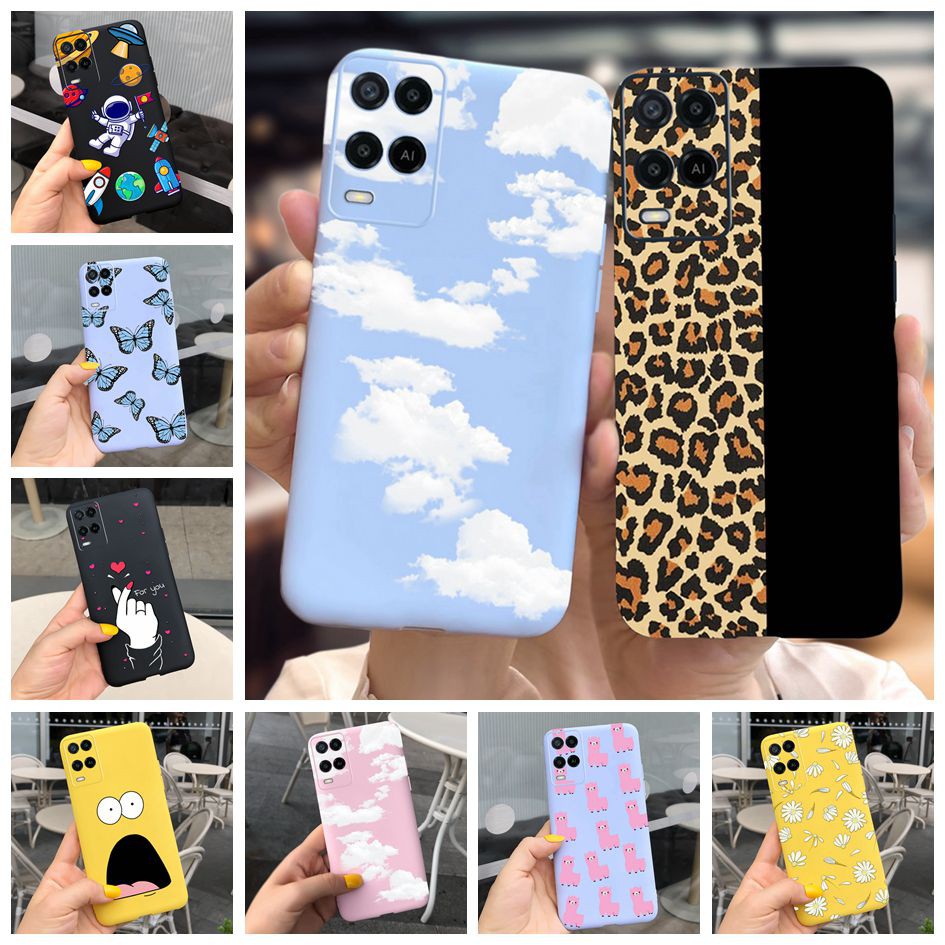 OPPO A54 Phone Case 2021 Fashion Sky Planet Leopard Cartoon Back Cover ...