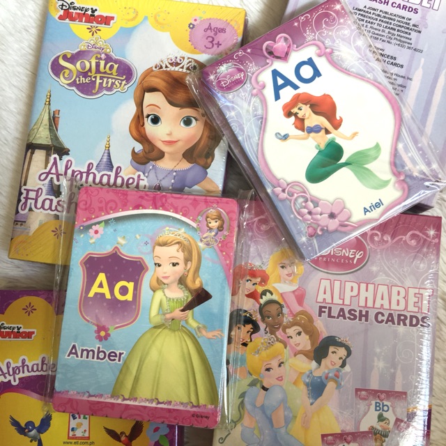 Alphabet Flash Cards Disney Sophia Princess | Shopee Philippines