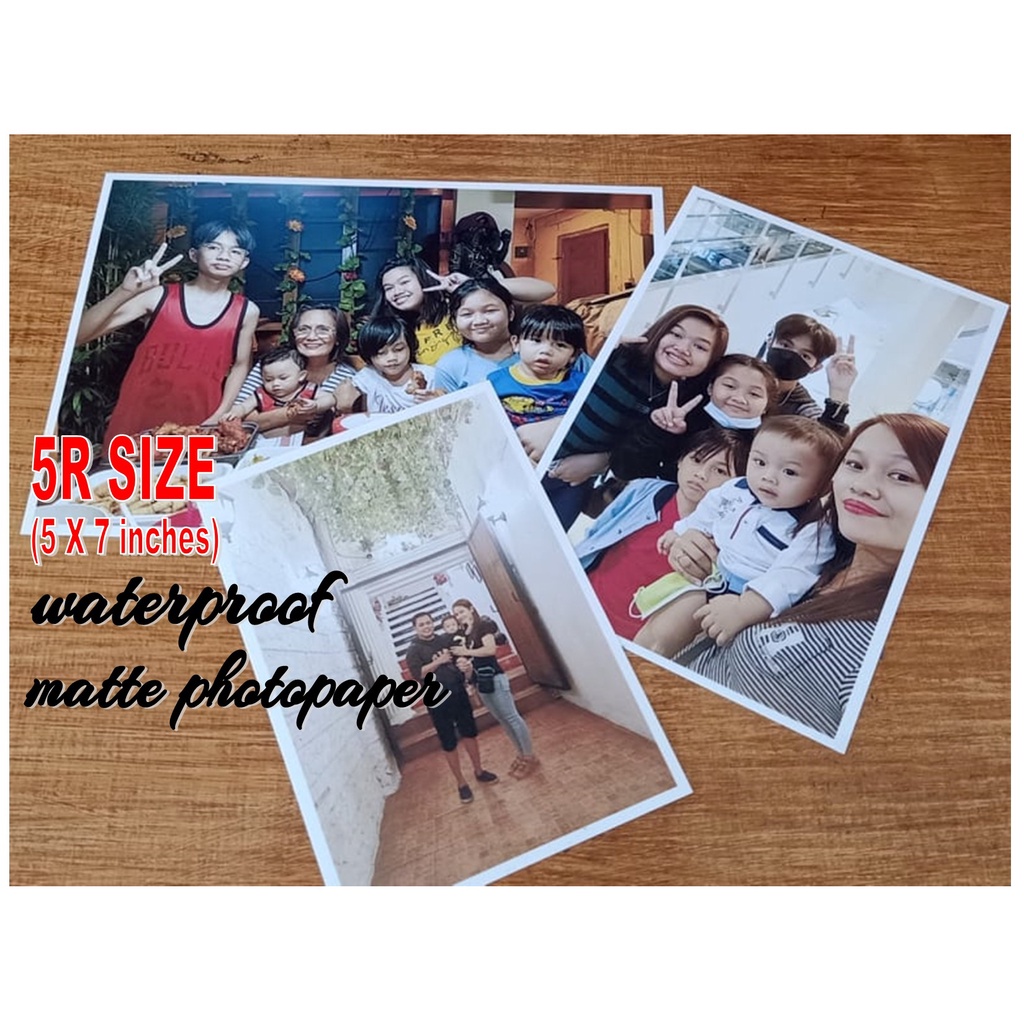PHOTO PRINT MATTE 2R / 3R / 4R / 5R / | Shopee Philippines