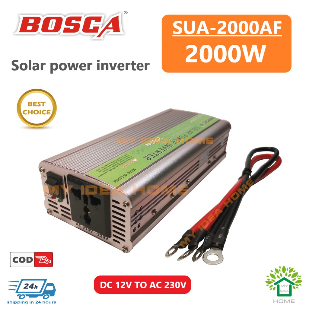 BOSCA Inverter 500w 1000w 1500W 2000W DC12V To AC 220-230V Car home ...