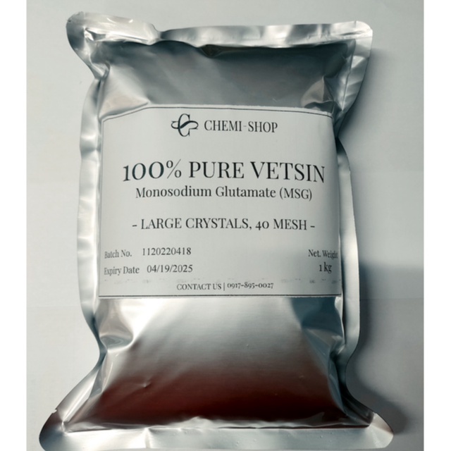 LARGE PURE 100% Monosodium Glutamate (MSG) - Vetsin (1KG) | Shopee ...