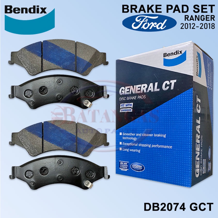 FRONT BRAKE PAD SET Ford Ranger 2012-2018 BENDIX or BOSCH | Shopee Philippines