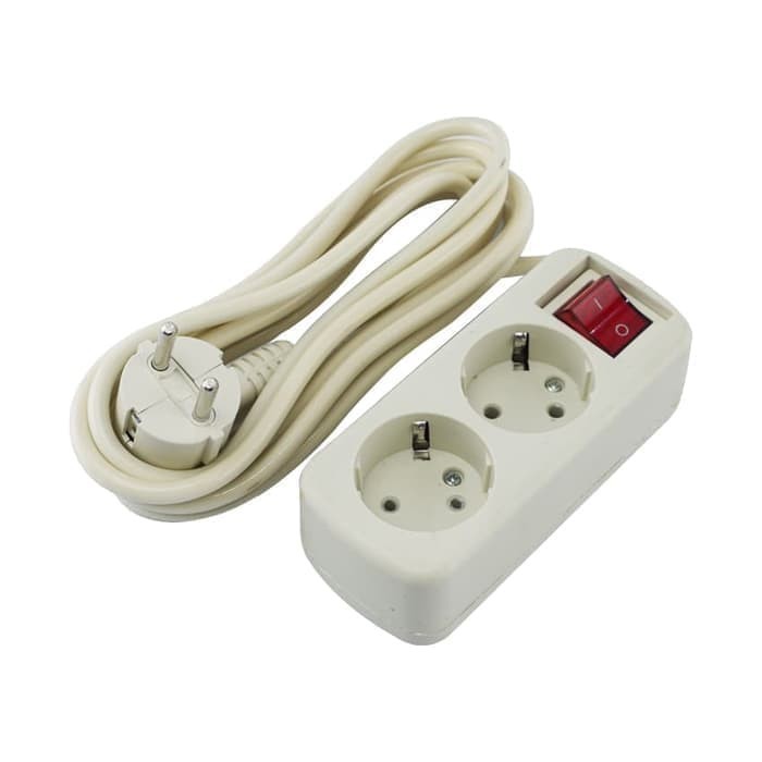2-hole Socket+5-METER Cable 2-hole Plug TERMINAL 2-hole Socket | Shopee ...