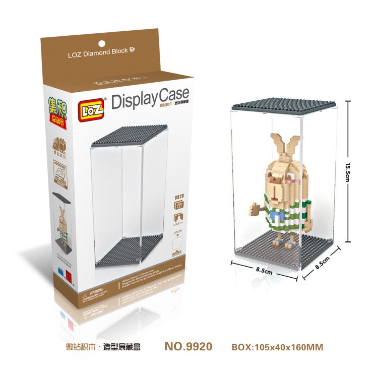 LOZ Mini Blocks cartoon figure Nanoblock spare parts display case show ...