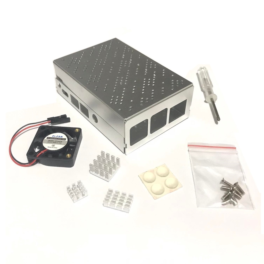 Raspberry Pi 4 OKdo (original) Aluminum Metal Case / Enclosure ZP-0095 ...