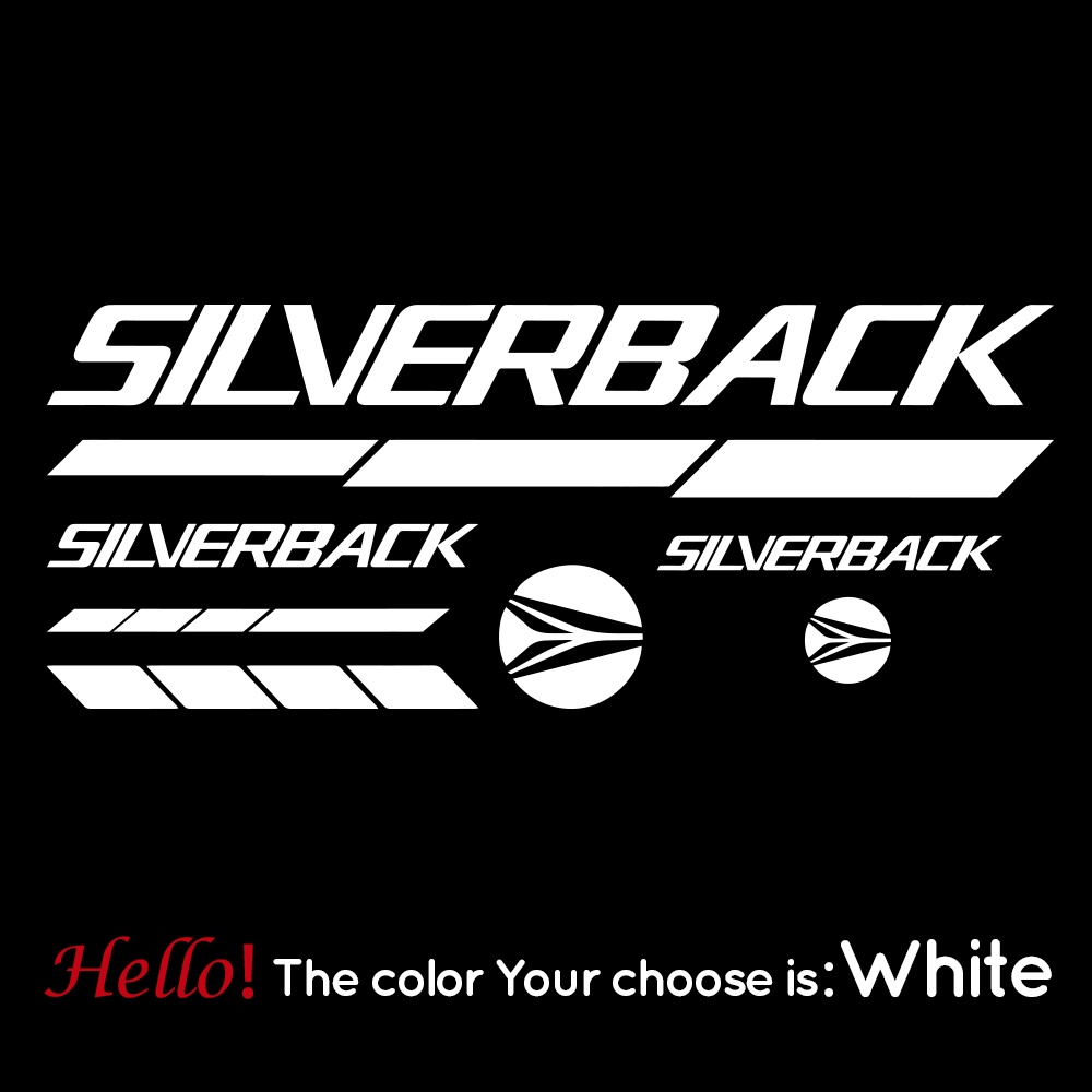 SILVERBACK Bike Frame Stickers Bicycle Stickers Die-cut Vinyl Decal MTB ...
