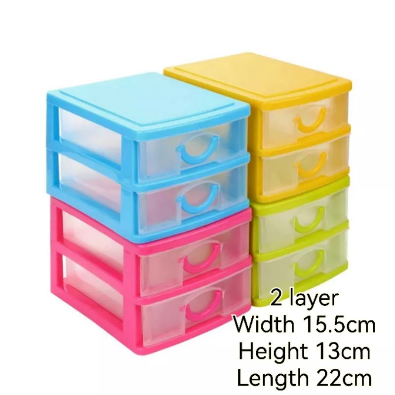 Colorful frosted Multipurpose Mini drawers organizer drawer | Shopee ...