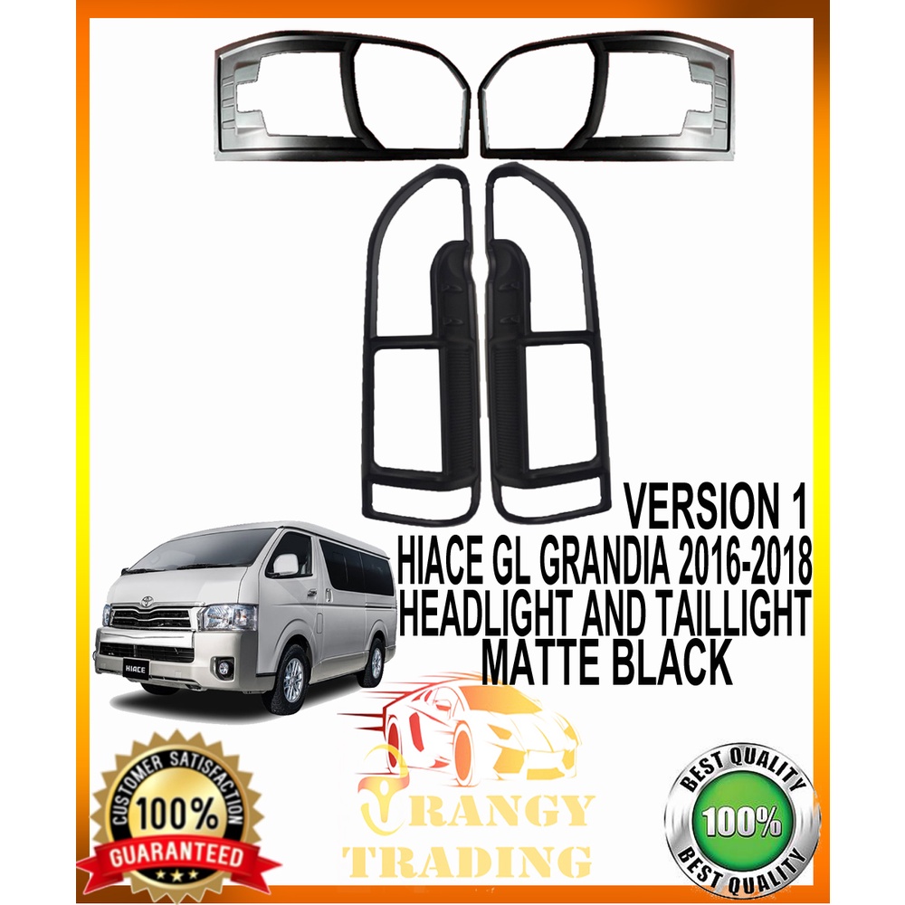 Toyota Hiace GL Grandia 2016 to 2018 Headlight and Taillight cover ...