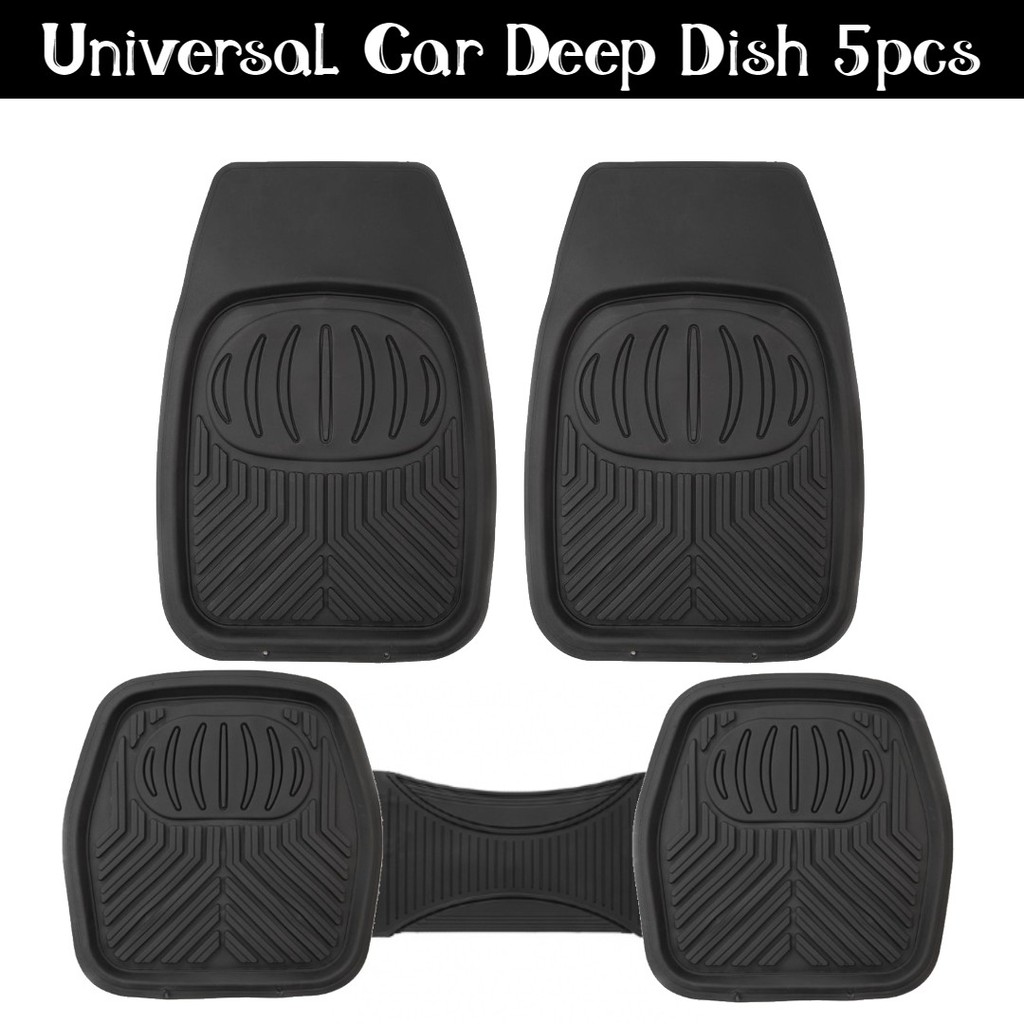 LB Universal Rubber Matting - Deep Dish - V1 - 5pcs /set / car mat ...