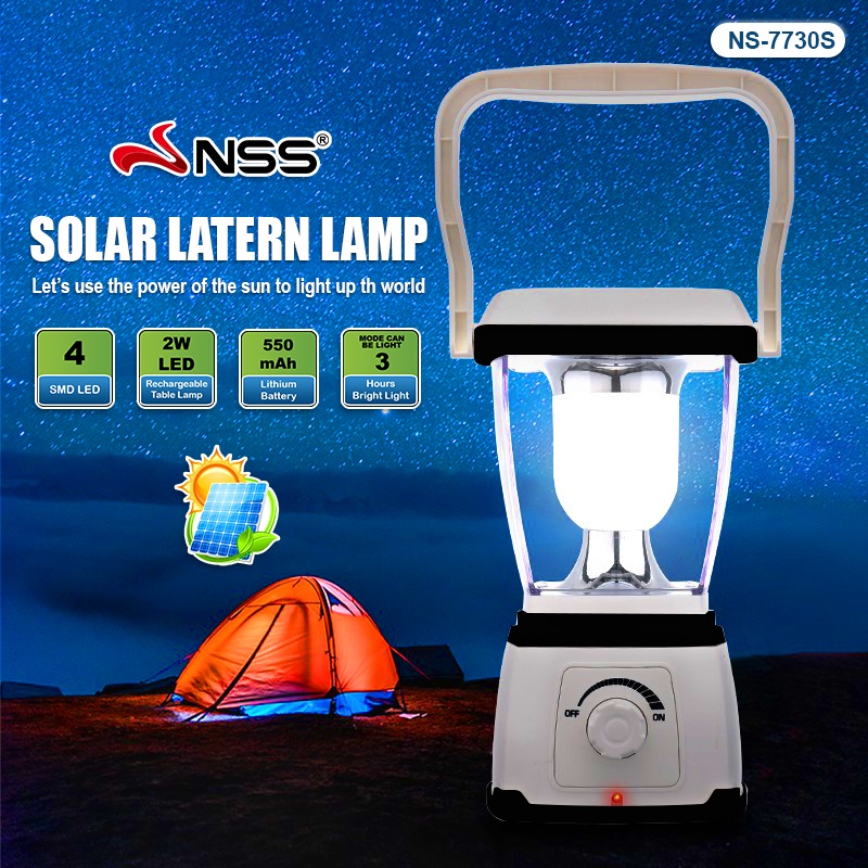 NSS Solar Emergency Light Rechargeable High Brightness Dimmable LED ...