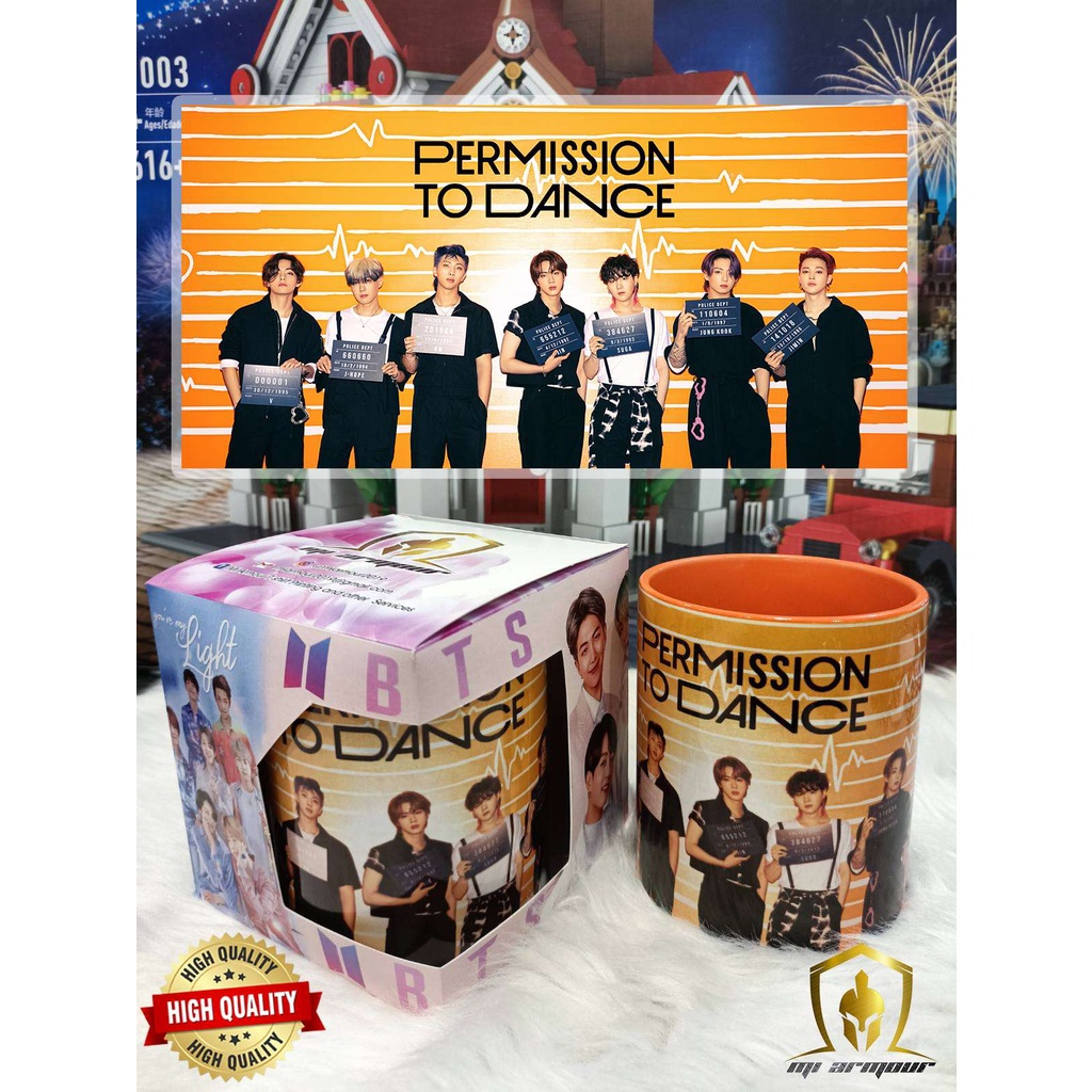 BT21 BUTTER PERMISSION TO DANCE DYNAMITE MUG JUNGKOOK JIMIN V RM SUGA ...