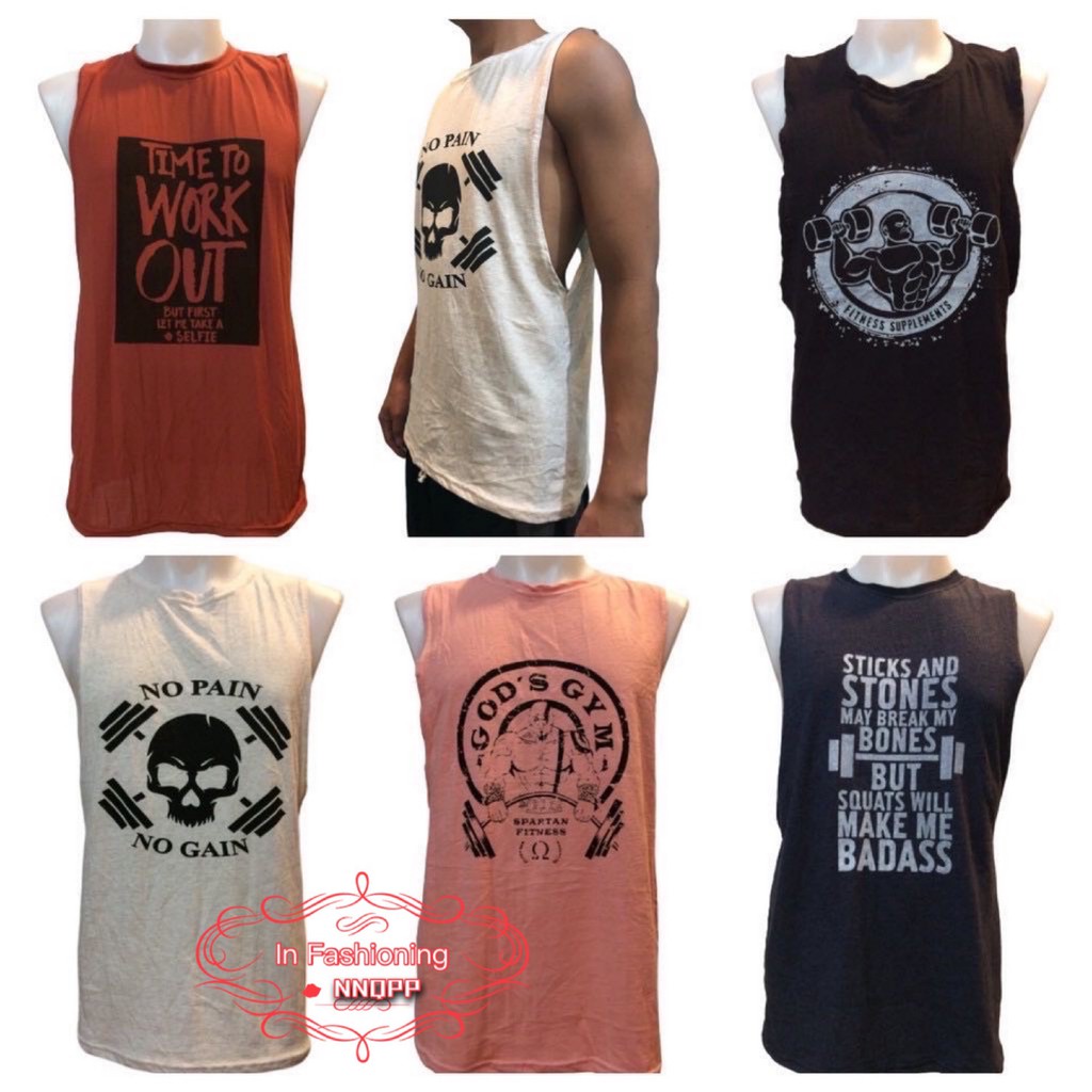 Fashion Cotton Muscle Sando For Men(Randim Colors) | Shopee Philippines