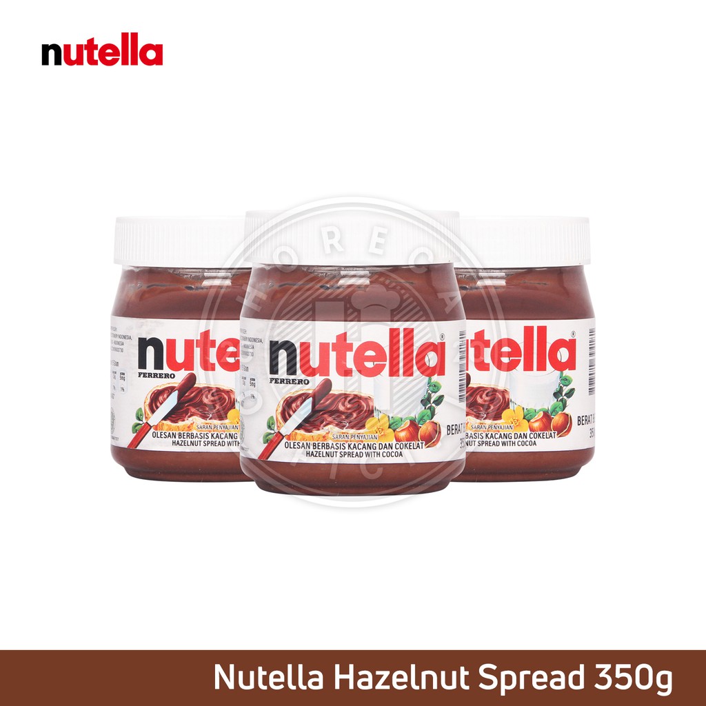 Nutella HAZELNUT SPRREAD WITH COCOA 350GR / CHOCOLATE BEAN JAM 350G ...