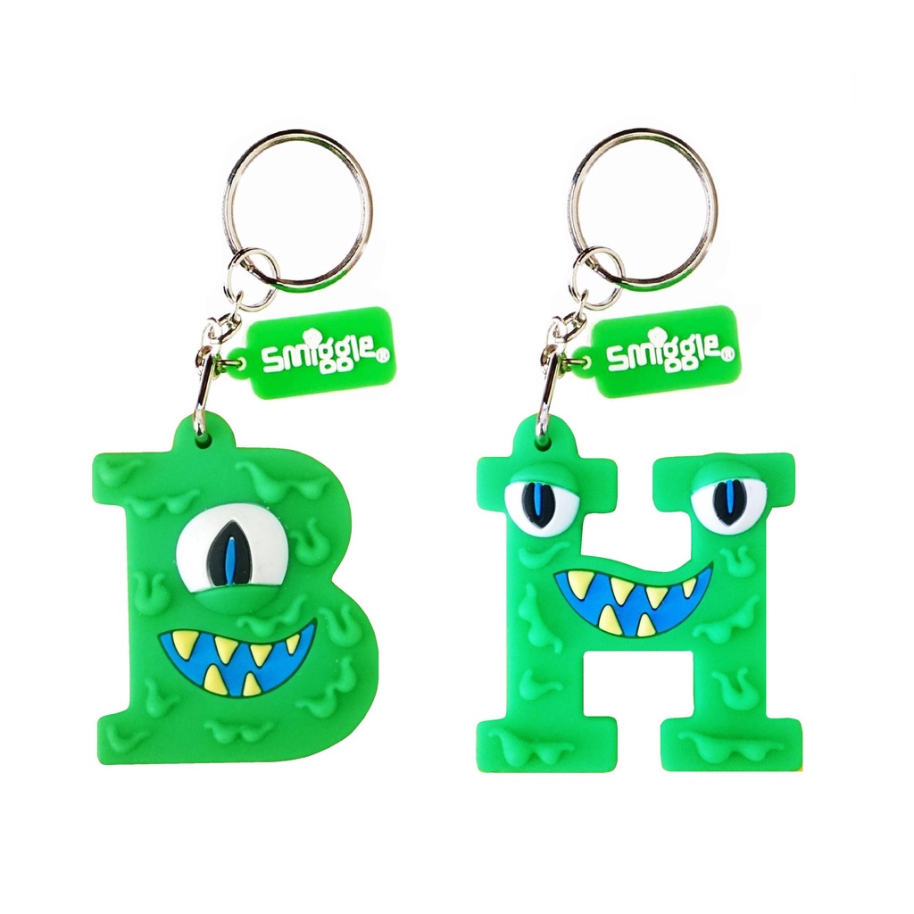 Smiggle Alphabet Keyring - Green Monster | Shopee Philippines