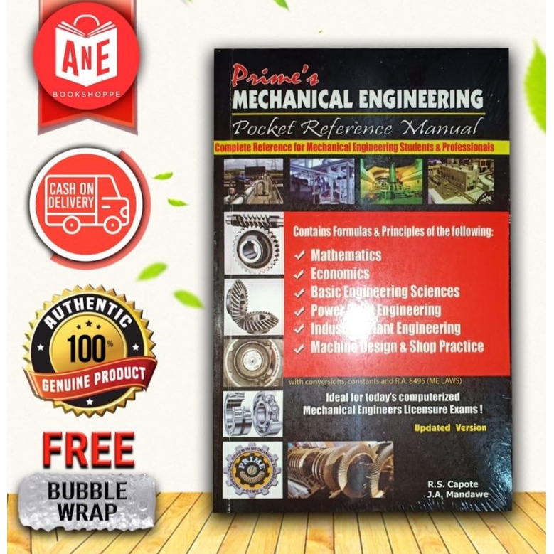 ORIGINAL PRIME's MECHANICAL ENGINEERING POCKET REFERENCE MANUAL by ...